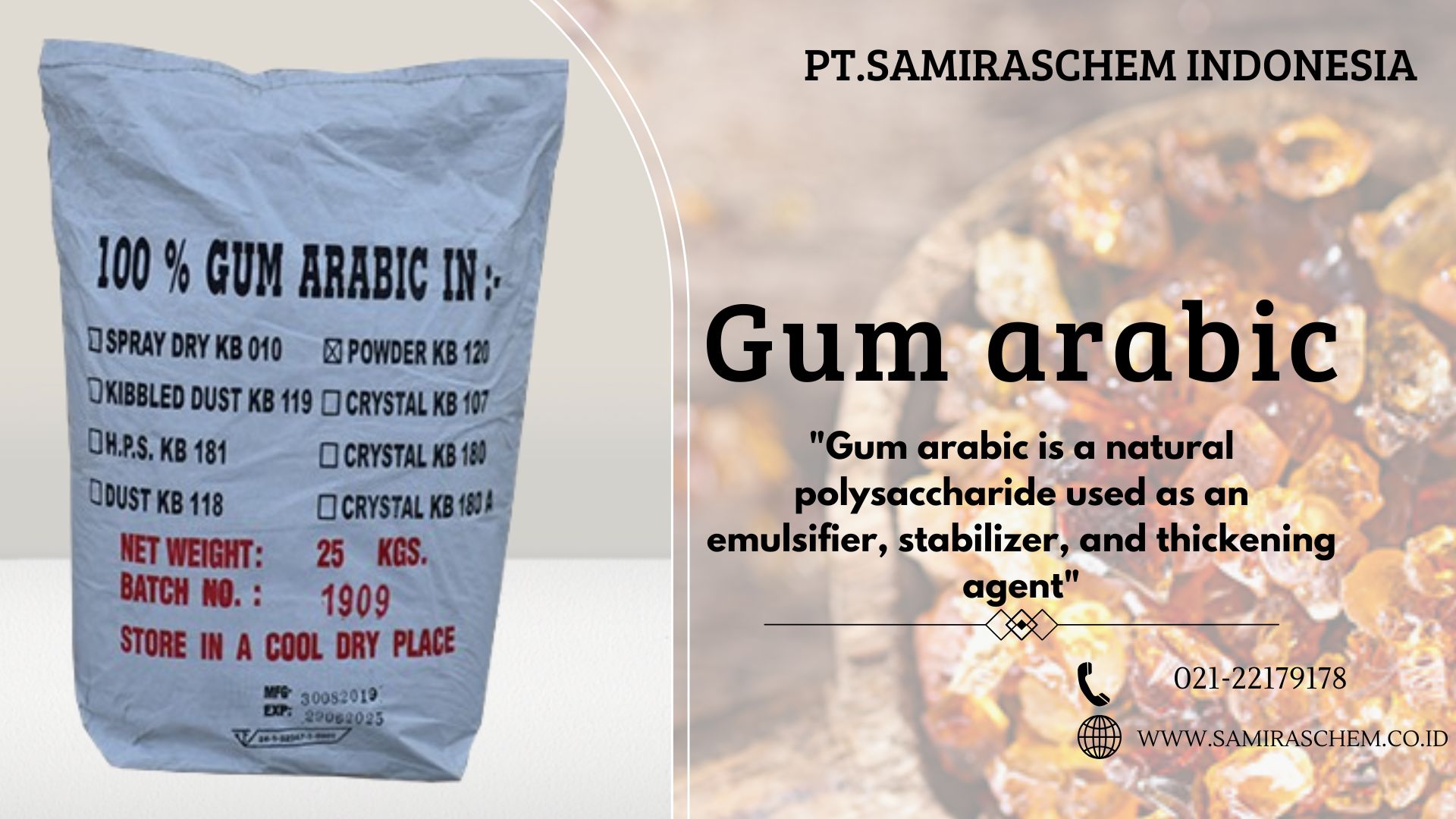 Fungsi Gum Arabic - Fungsi Gum Arabic
